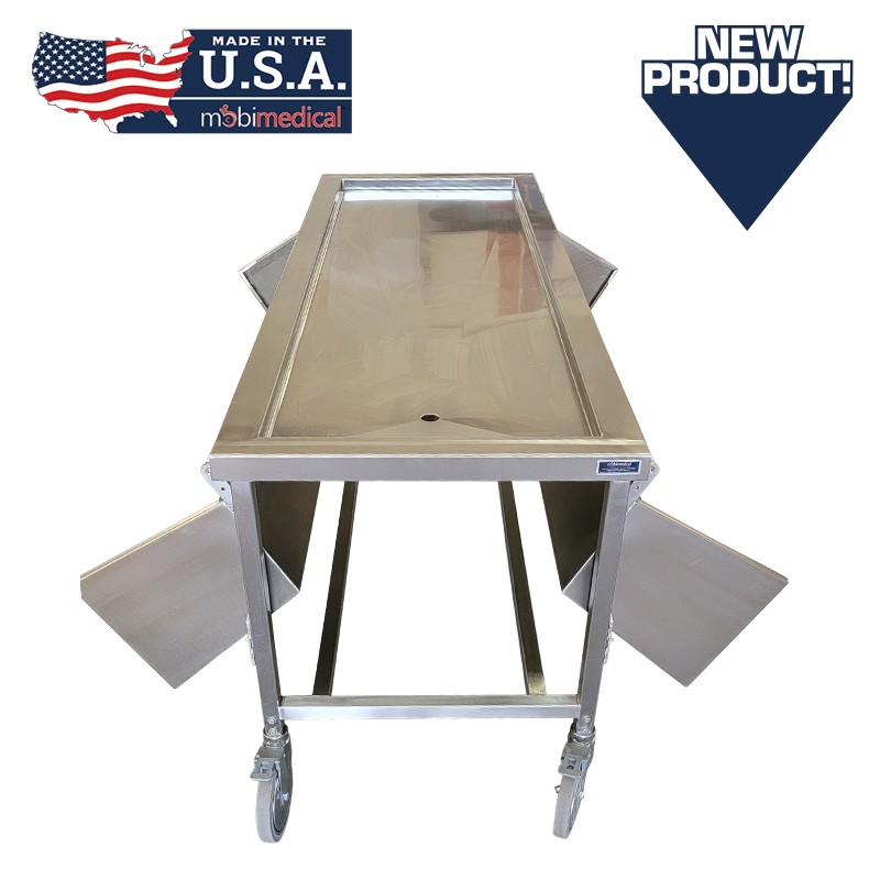 Covered Autopsy Dissection Table - Vented