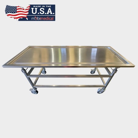 MOBI HD Stainless Steel Multi-Height Embalming Table